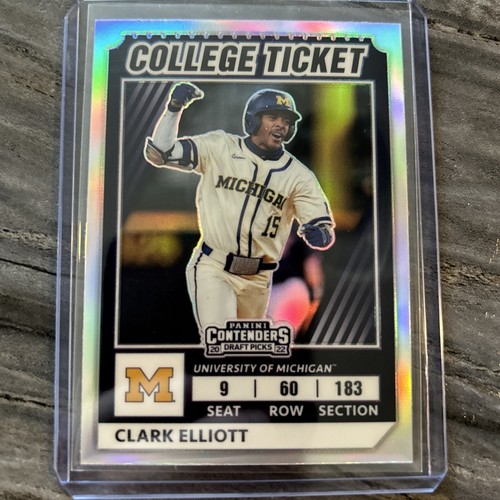 2022 Elite Extra Edition Clark Elliott Oakland Athletics College Ticket ...