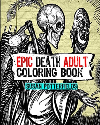 Epic Death Adult Coloring Book 9781539504030 | eBay