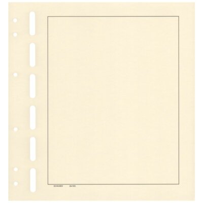 Schaubek Blank Stamp Album Pages With Frame - Pack of 50 Sheets | eBay