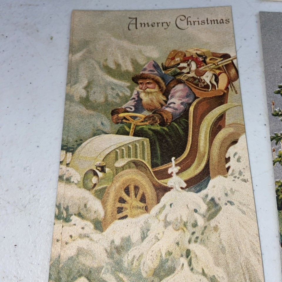 Christmas Postcards with Winter & Family Scenes Printed USA NOS Set 24 ...