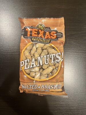 1 x TEXAS ROADHOUSE Salted & Roasted Peanuts - 7oz | eBay