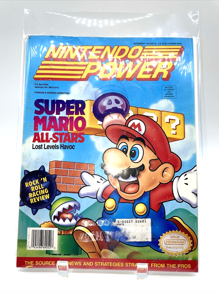 Super Mario All-Star Nintendo Power Magazine Volume 52 Video Game ...