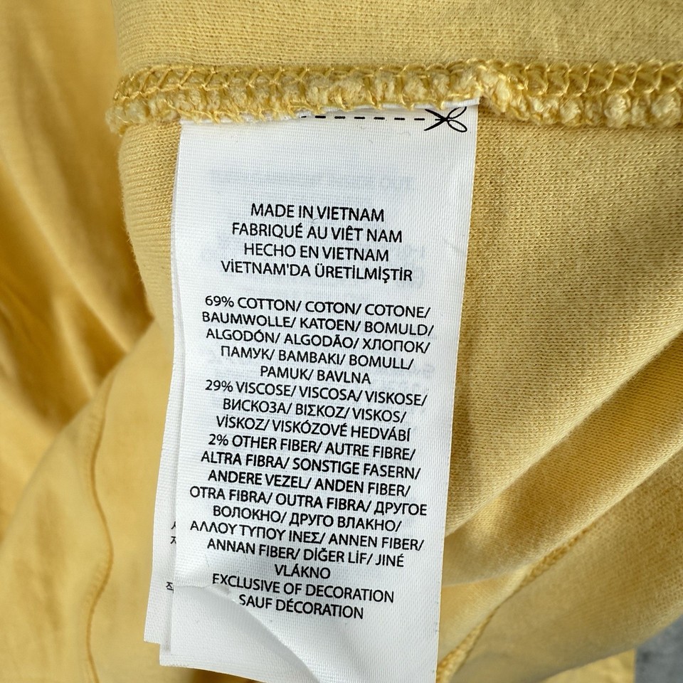 Polo Ralph Lauren Sweater Mens XL Butter Yellow Pullover 1/4 Zip Pony ...