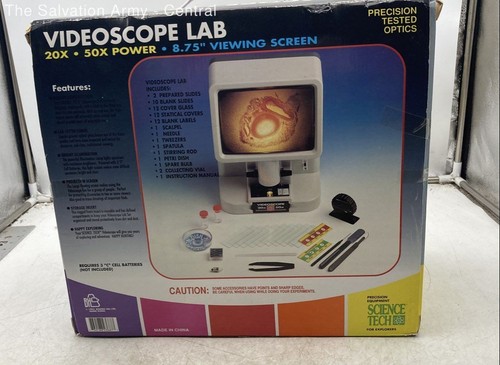 Science Tech Videoscope Educational Lab Viewer 20x 50x Power 57 Piece ...