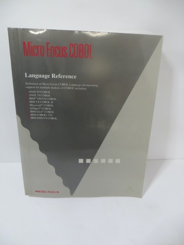 Micro Focus Cobol Language Reference | eBay