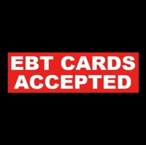"EBT CARDS ACCEPTED" business STICKER sign convenient grocery store ...