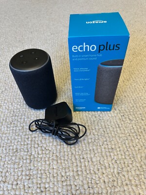 Amazon Echo Plus L9D29R Bluetooth Alexa Voice Control Smart Speaker ...