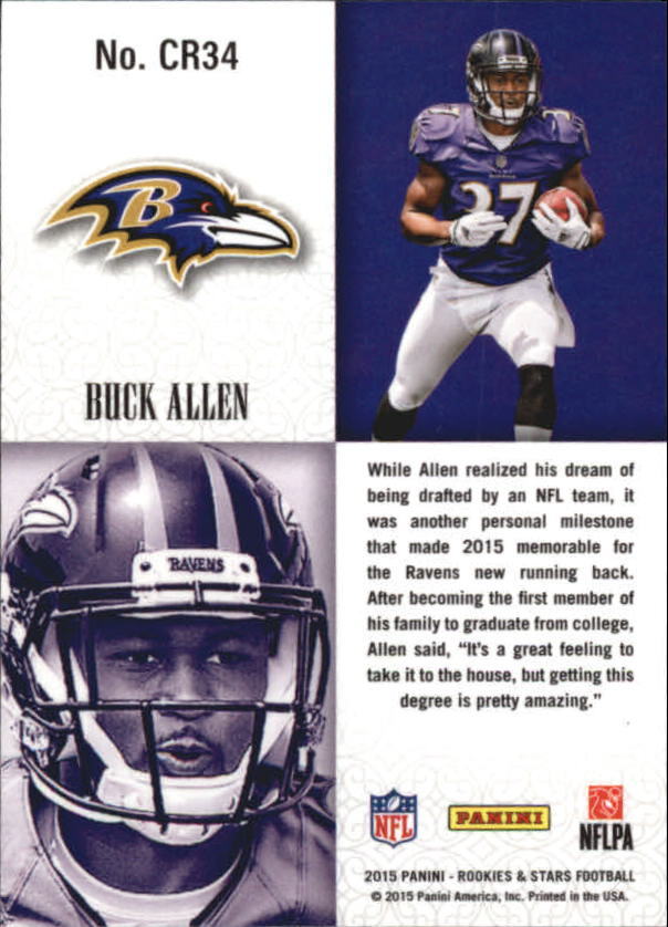 2015 Rookies and Stars Crusade Rookies #34 Buck Allen | eBay