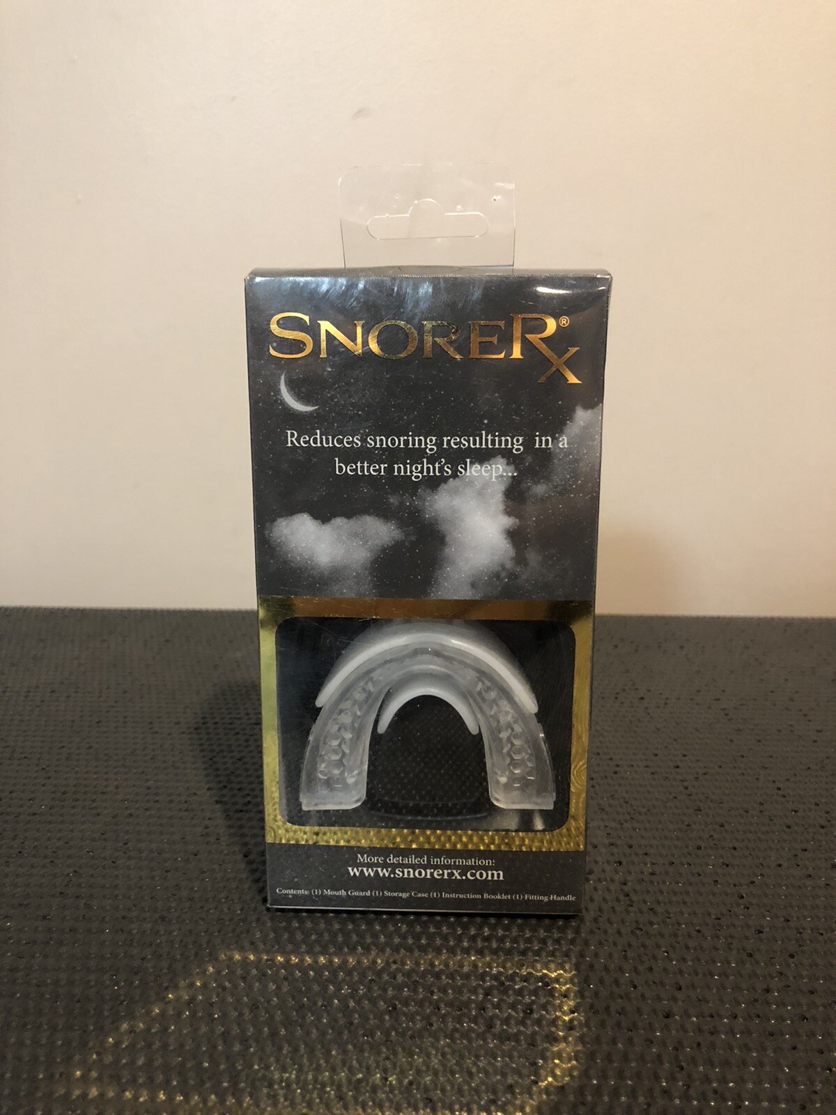 SnoreRX Micro Fit Mouth Guard + Storage Case - Reduces Snoring - Brand ...