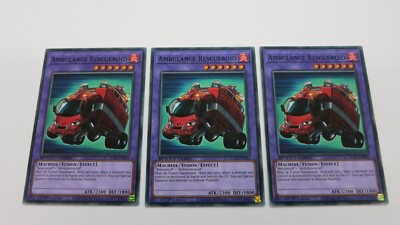 3x AMBULANCE RESCUEROID SYNCHRO 1ST ED SGX2-ENB23 COMMON YUGIOH NM ...