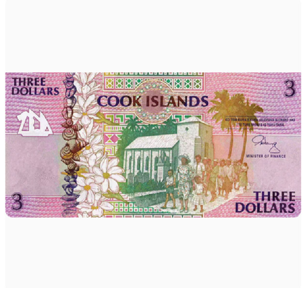 1992 The Cook Islands 3 Dollars AAA Prefix P-7 Banknote UNC NEW | eBay
