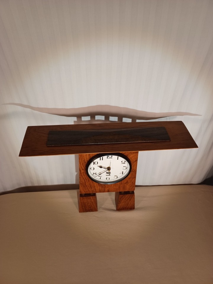 Handmade Wood Prairie Style Desk Clock KASNAK Designs, Germany: 1990 ...