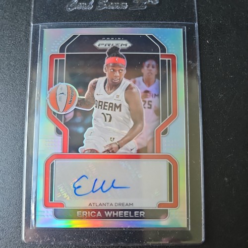 2022 Panini Prizm WNBA Erica Wheeler Signatures # SG-EWL Silver Prizm ...
