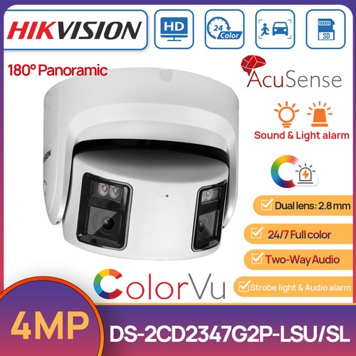 Hikvision 4MP 180 Panoramic ColorVu Camera DS-2CD2347G2P-LSU/SL 2Way ...