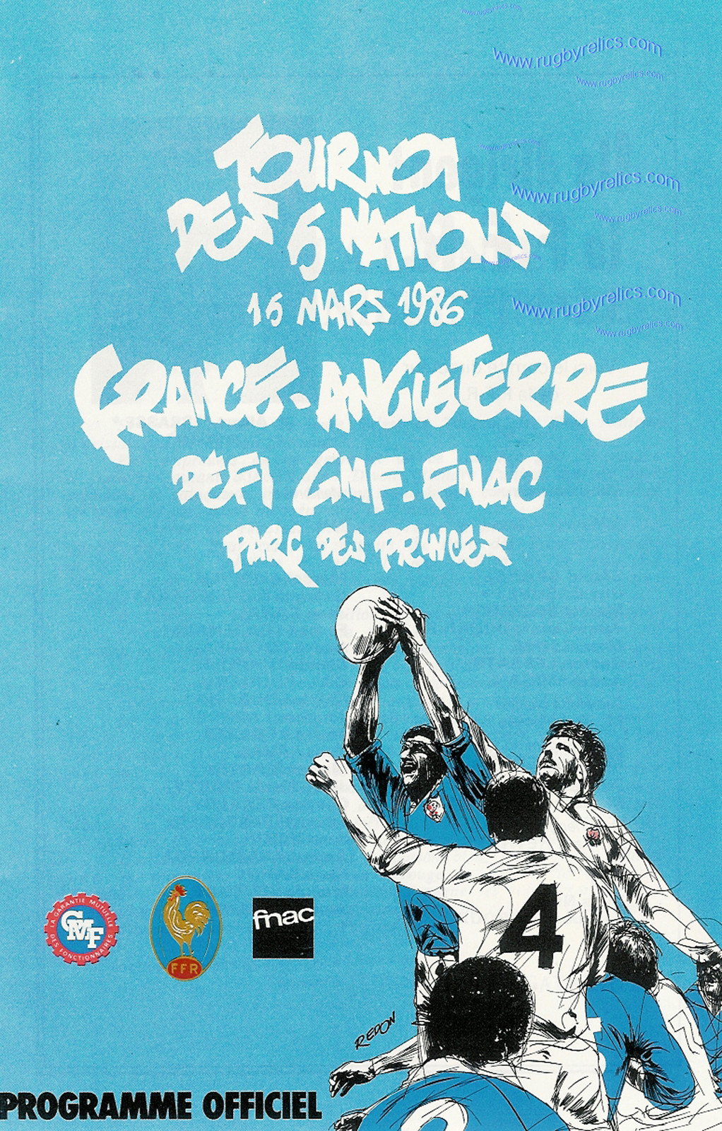 ENGLAND v FRANCE RUGBY PROGRAMMES 1947-1988 MOST YEARS AVAILABLE GOOD+ ...