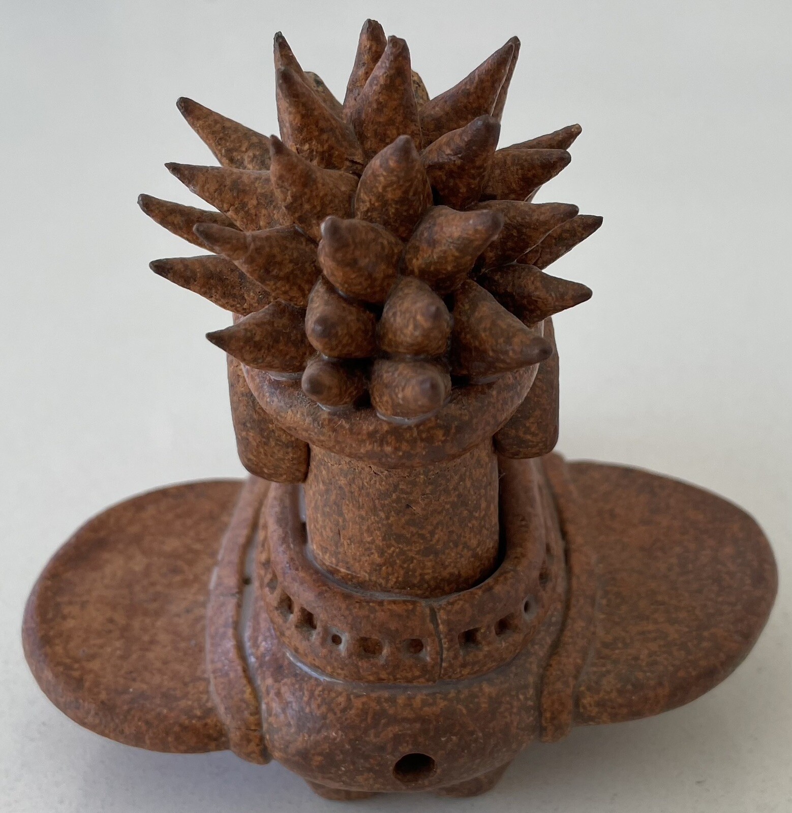 Vintage Folk Art Primitive Ceramic Tiki Head in Airplane Ancient Alien ...