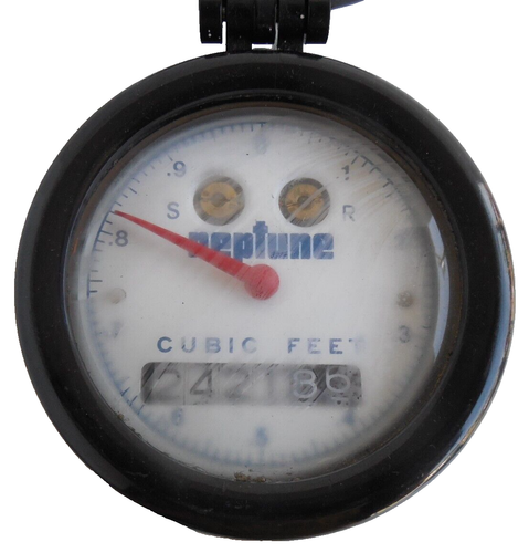 Working Vintage Analog 5/8 Neptune Trident Water Meter Part TOP ONLY | eBay