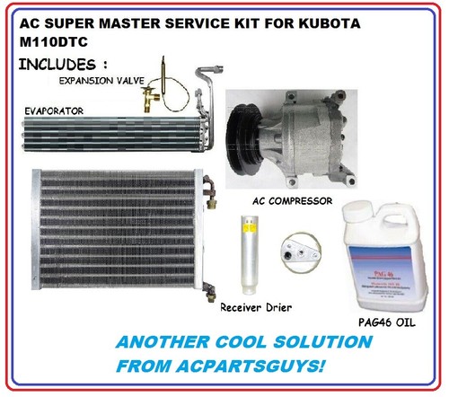 AC SUPER MASTER SERVICE KIT FOR KUBOTA M110DTC SCSA06C SCS06C | eBay