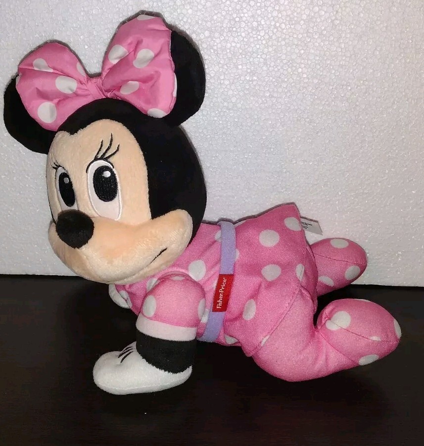Fisher Price Touch N Crawl Baby Minnie Mouse Crawls Talks Plush ...