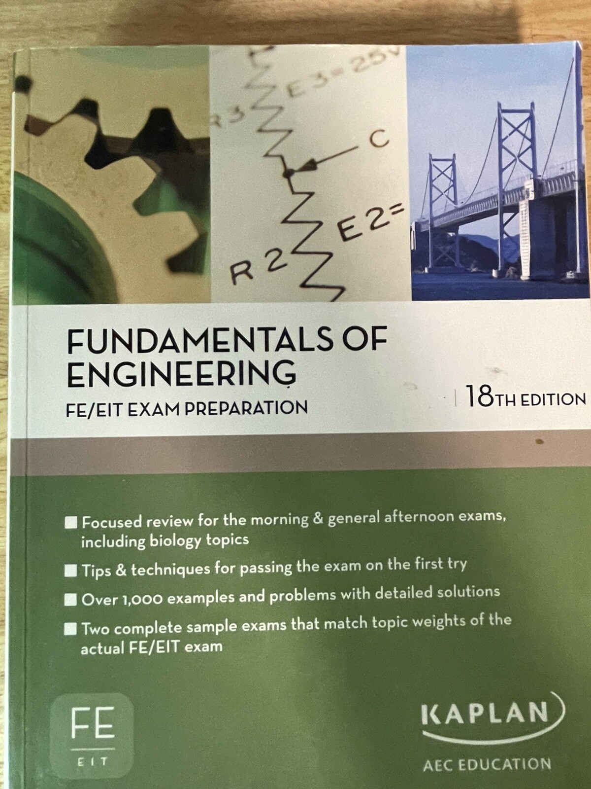 Fundamentals of Engineering FE/EIT Exam Prep (18th Edition Kaplan) | eBay