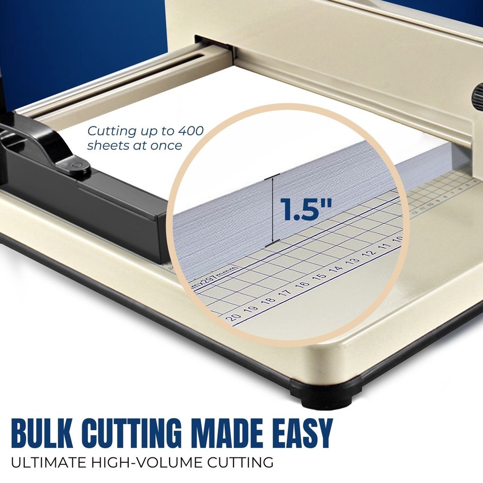 12" Professional Heavy Duty Industrial Guillotine Paper Cutter Trimmer ...