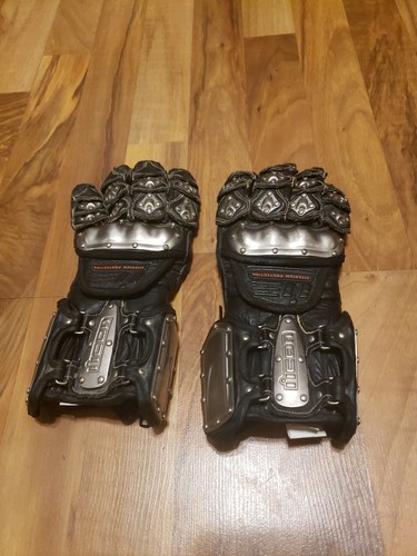 Icon Gloves Timax Titanium Vintage Gauntlet 4 Bolt Black Size S | eBay