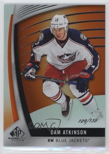 2017-18 SP Game Used Orange Rainbow /135 Cam Atkinson #47 | eBay