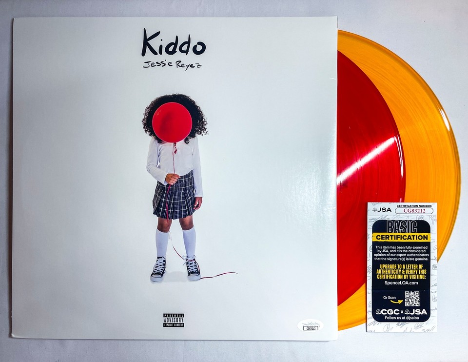 Jessie Reyez Signed BEING HUMAN IN PUBLIC KIDDO Red Orange Vinyl Album ...