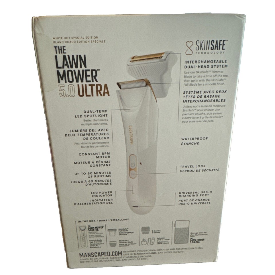 Manscaped Lawn Mower Ultra Goin and Body Hair Trimmer Special Edition ...
