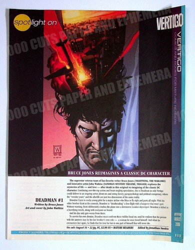 Deadman DC Vertigo Comics 2006 Trade Print Magazine Ad Poster ADVERT | eBay