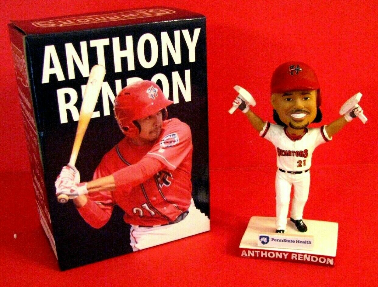ANTHONY RENDON ~ Tony Two Bags ~ 2018 Harrisburg Senators Bobblehead ...