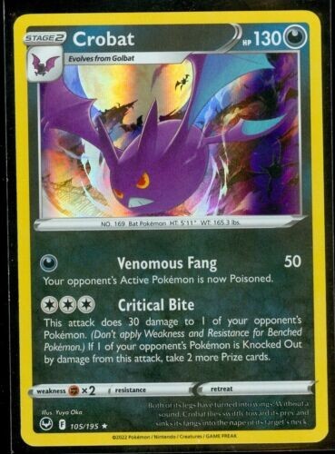 Crobat Holo Rare Pokemon TCG Card 105/195 | eBay