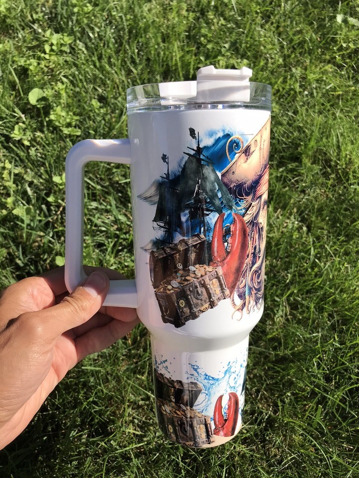 40oz Tumbler,Pirate Cup,Pirates,Captain,Coffee Cup,Travel Cup,Marine ...