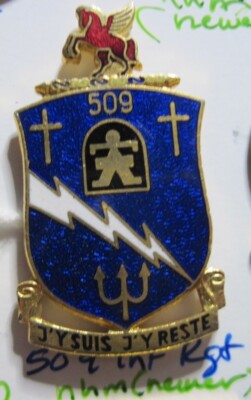 Army crest DI dui cb 509th AIRBORNE INFANTRY REGIMENT PIR nhm Nice ...