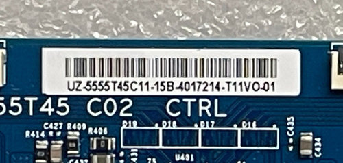 VIZIO M55Q6-J01 T-Con Board 55.55T45.C11 55T45 C02 CTRL for sale online ...