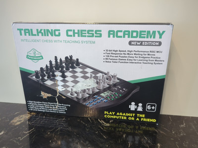 Talking Chess Academy Electronic Chess Set, Magnetic Computer Chess ...