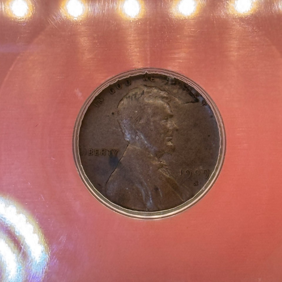 1909-S VDB LAMINATION ERROR Lincoln Wheat Cent GRAIL PENNY VF20 ICG ...