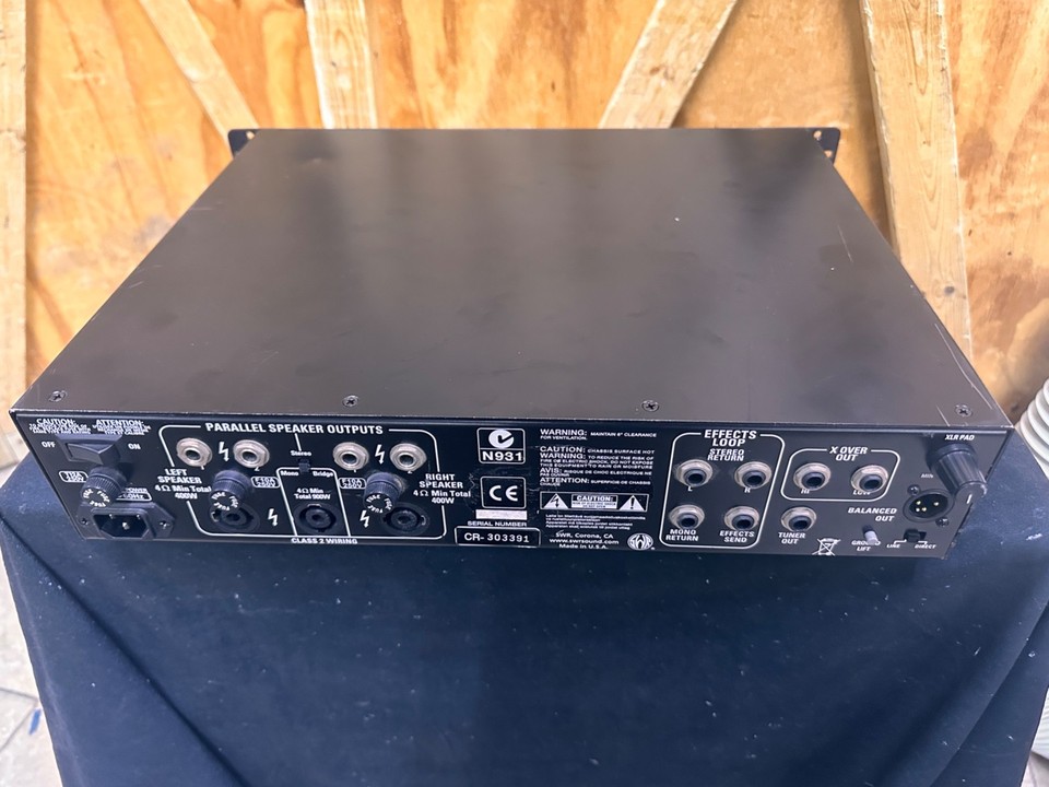 SWR SM-900 Bass Amplifier Professional Series Tube Preamp Amp Head ...