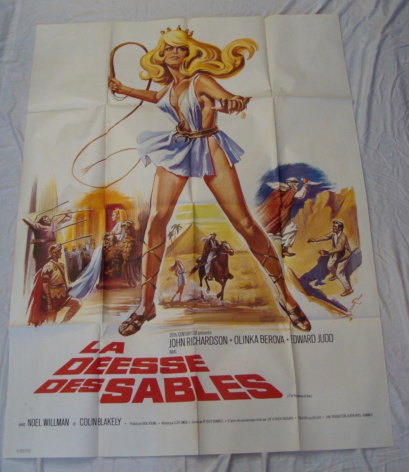 VENGEANCE OF SHE movie poster Hammer OLINKA BEROVA 47x62 French 1p 1969 ...