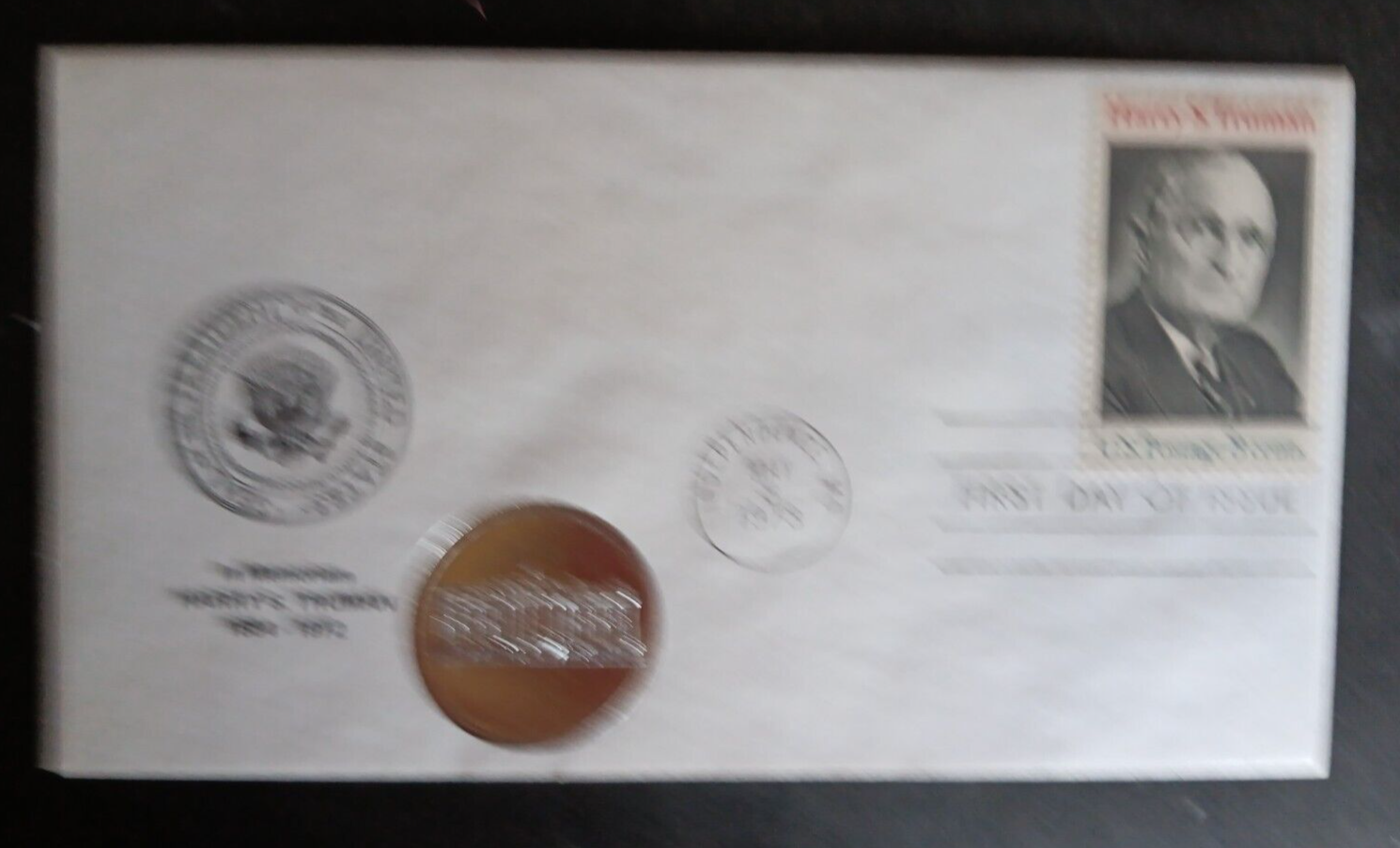 HARRY TRUMAN INDEPENDENCE MISSOURI MEMORIAL MEDALLION CACHET FDC 1973 ...