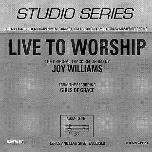 Live To Worship - Joy Williams - Accompaniment Track | eBay