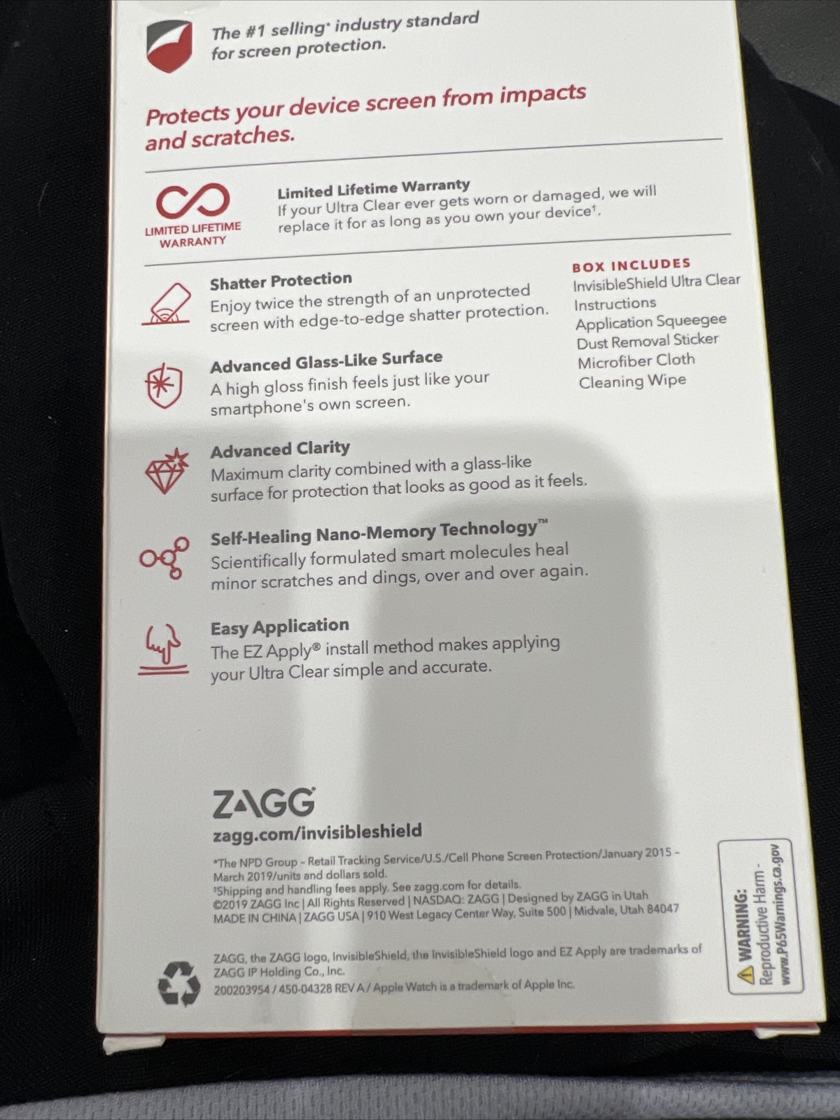 Zagg Ultra Clear Invisible Shield Apple Watch 4 5 Protective Screen zagg-ultra-clear-invisible-shield-apple-watch-4-5-protective-screen