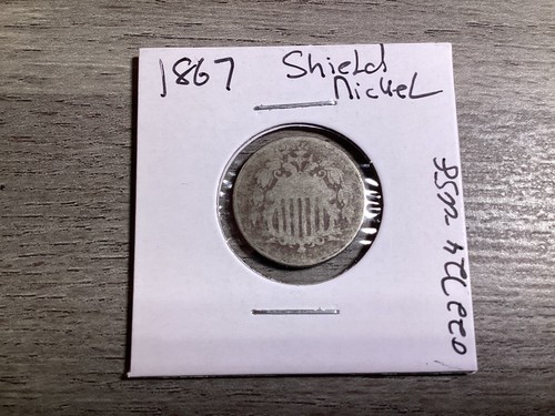 1867 Shield Nickel U.S. 5 Cents Coin-No Rays-022724-0058 | eBay