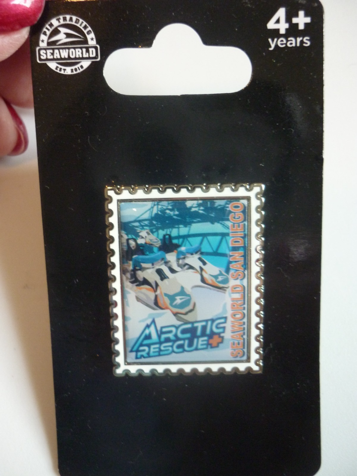 SEA WORLD NEW PIN ~ SAN DIEGO ARCTIC RESCUE COASTER STAMP PIN FUN ...