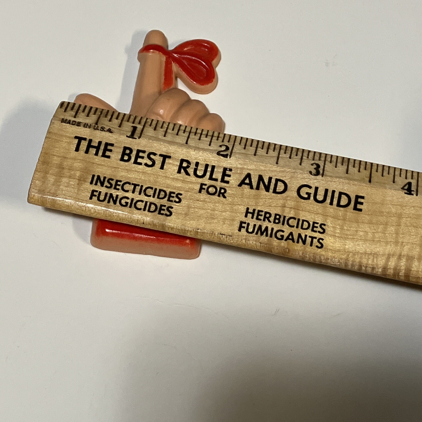 VTG RARE "DON'T FORGET" Hand MCM Refrigerator MAGNET Reminder RETRO Red ...