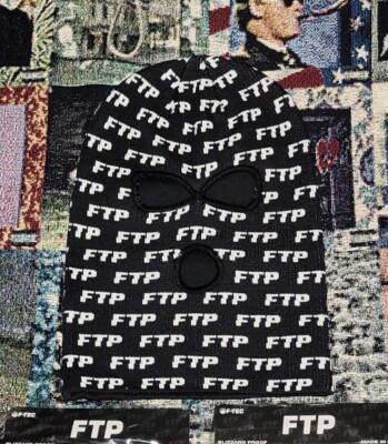 FTP ALLOVER LOGO SKI MASK (BLACK) | eBay