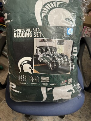 Michigan State Spartans NCAA Rotary Full Bed in a Bag Set | eBay