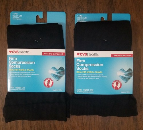 CVS Firm Compression Socks Over The Calf Unisex S/m for sale online | eBay