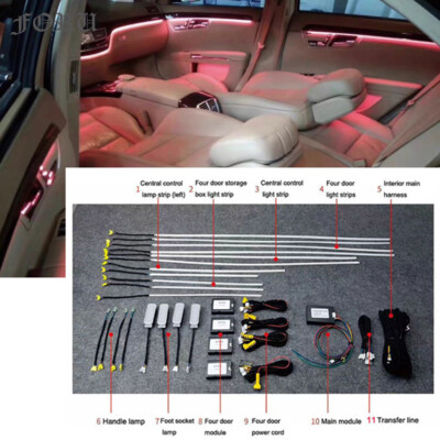 For Mercedes Benz S250 S300 S350 S600 W221 2005-2013 64 color Ambient ...