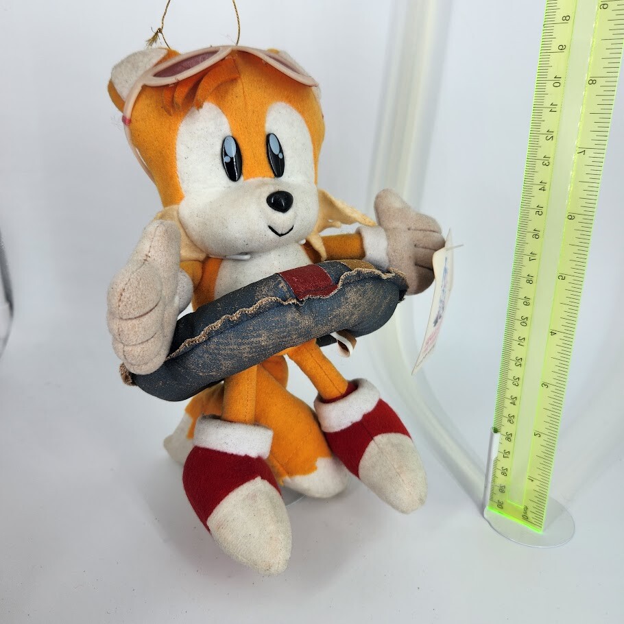 Sonic The Hedgehog Plush 1994 SEGASONIC Tails Lifebuoy Old Toy Japan ...